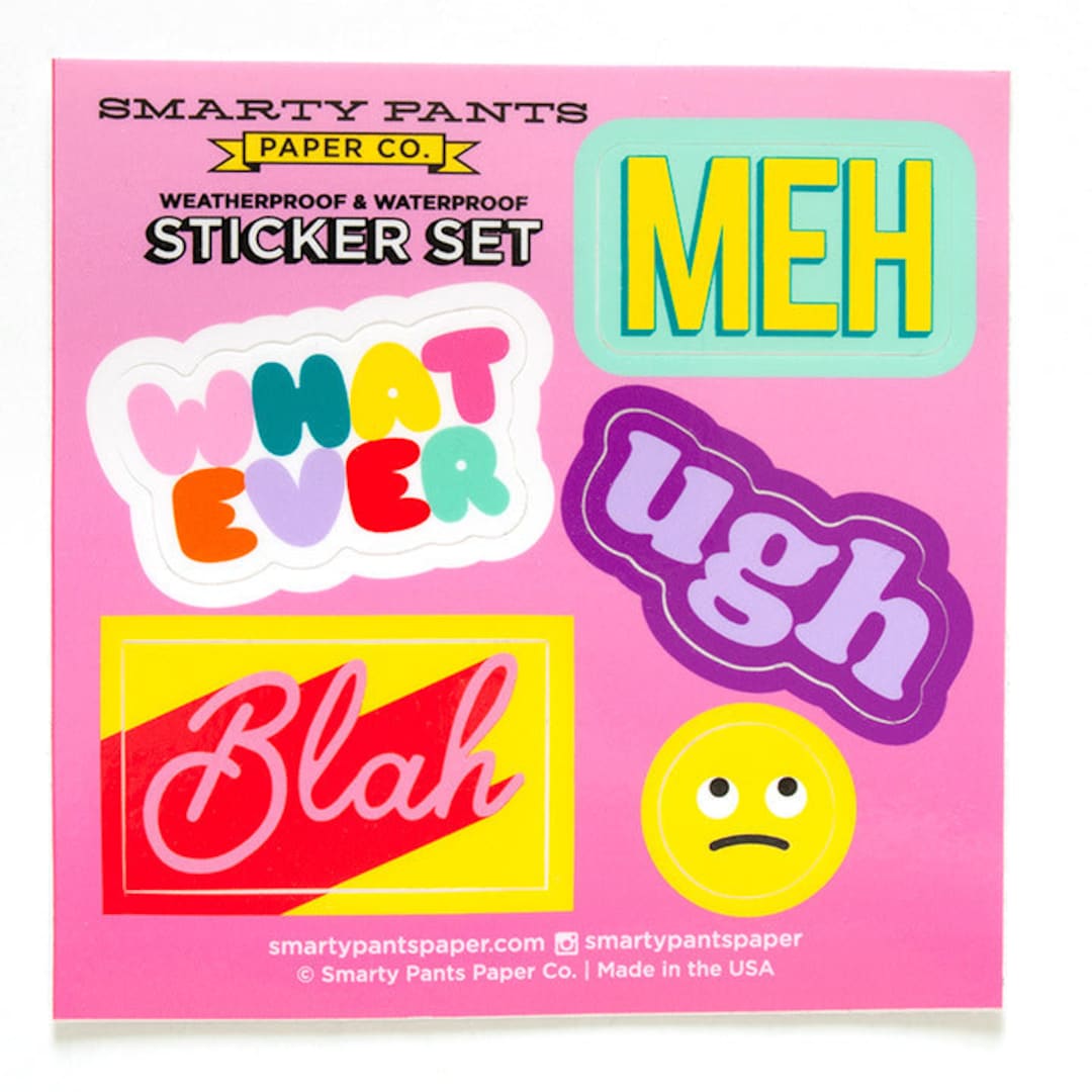 Whatever Sticker Sheet - Etsy