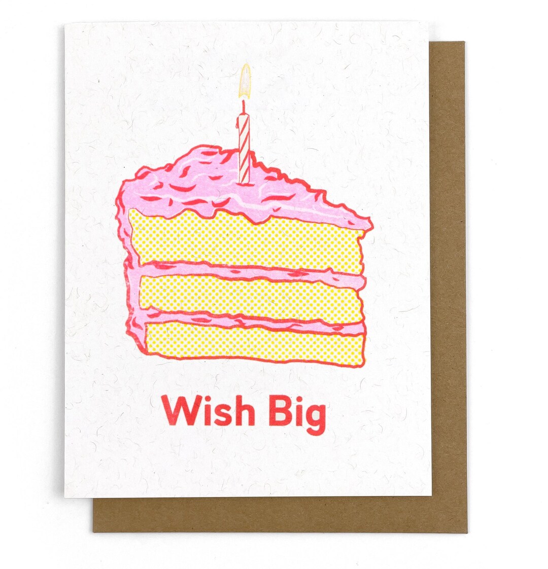 Wish Big Birthday Cake Card - Etsy