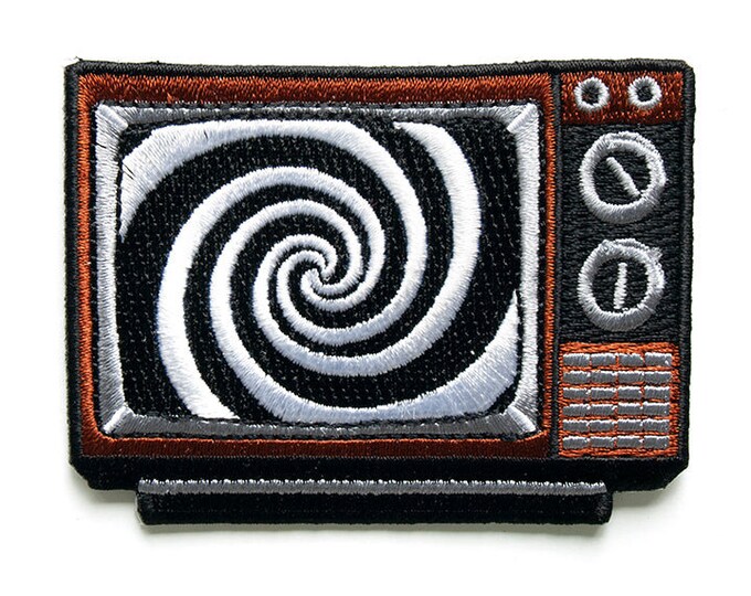 Retro TV Patch - Etsy