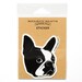 Boston Terrier Sticker - Etsy