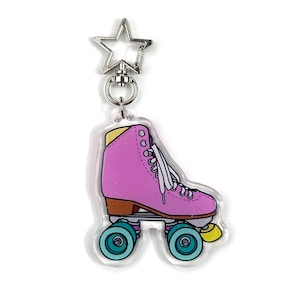 Roller Skate Keychain - Etsy