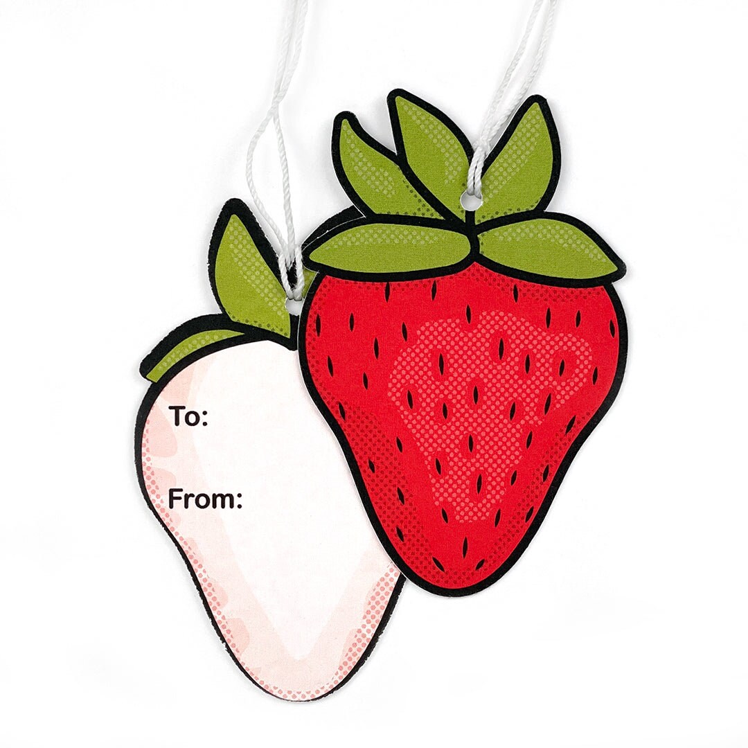 Strawberry Gift Tags - Etsy