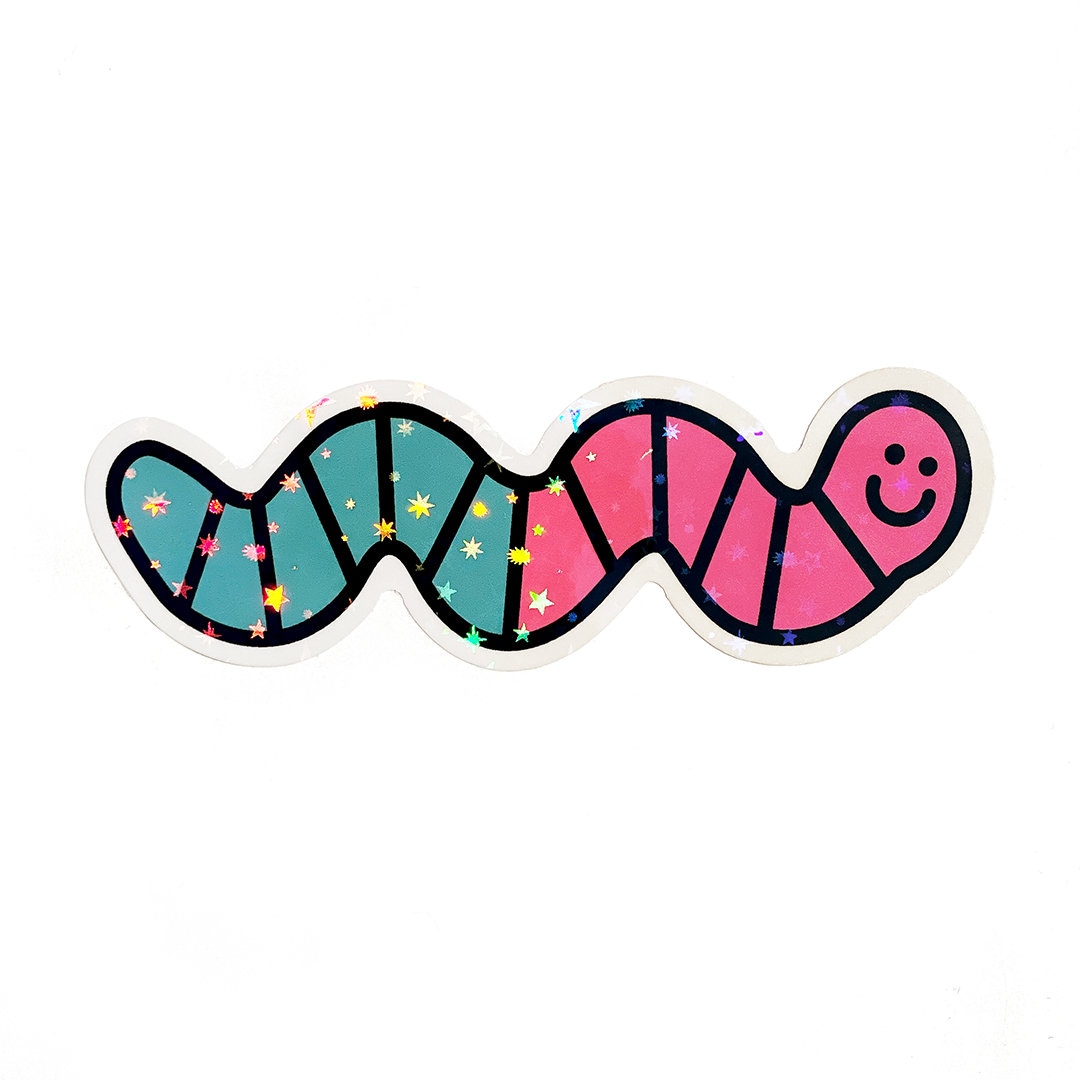 Gummy Worm Sticker - Etsy