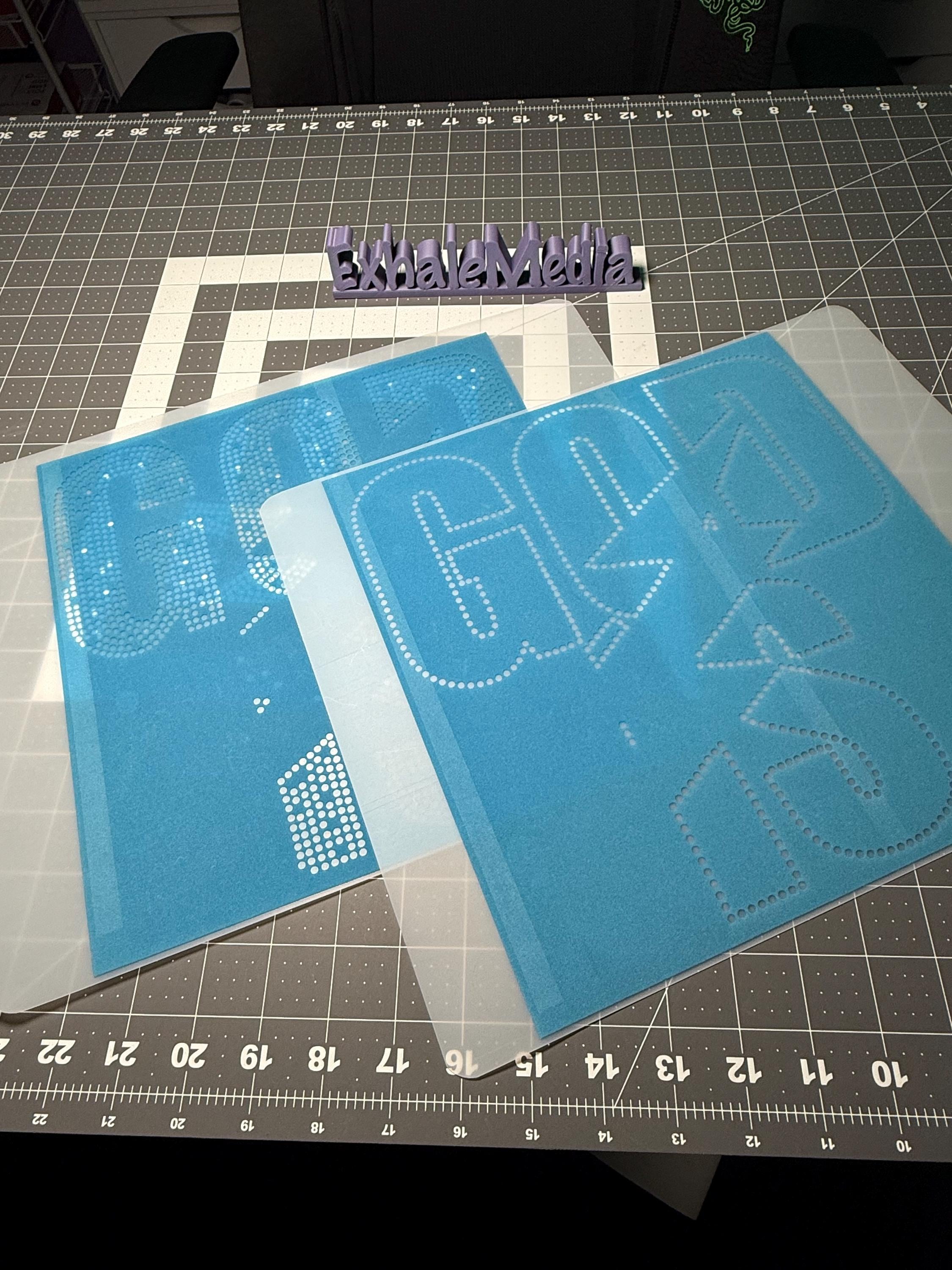 CUT Rhinestone Template - Etsy