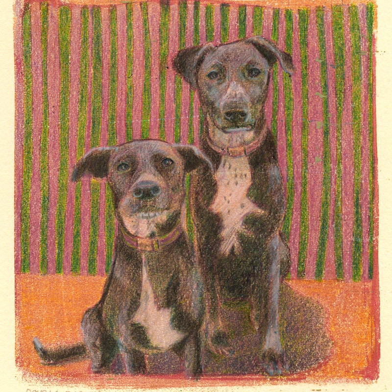 Monoprint Art - Etsy