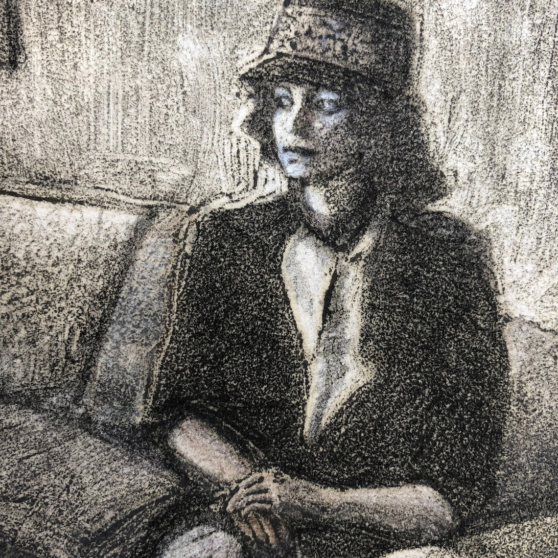 Original Dark Field Monotype Printmaking Mid Century Modern - Etsy