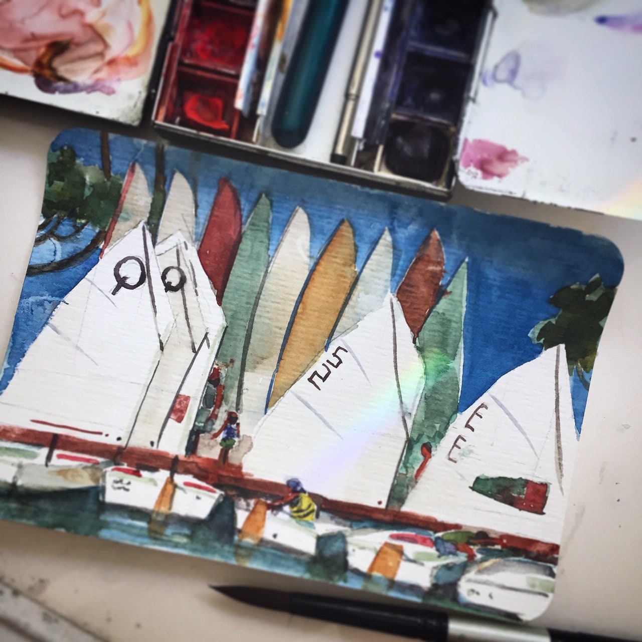 Original Dark Field Monotype Printmaking Mid Century Modern - Etsy