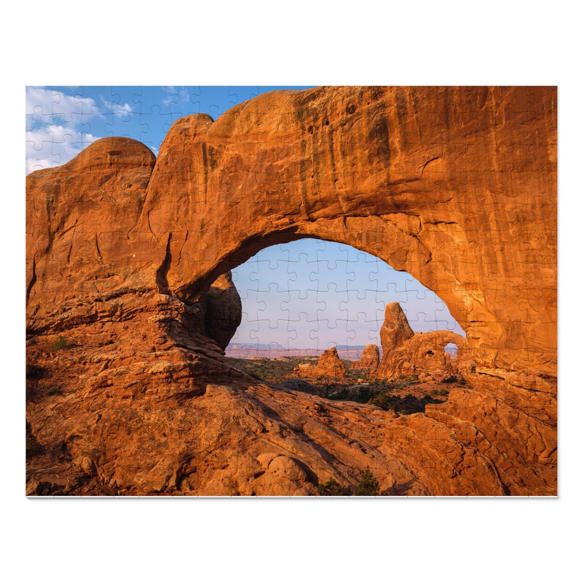 Jigsaw Puzzle, arches National Park Sunrise Turret Arch View Puzzle ...