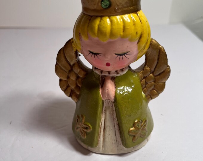 Vintage Ardco MCM Green Ceramic Angel Candle Holder - Japan - Etsy