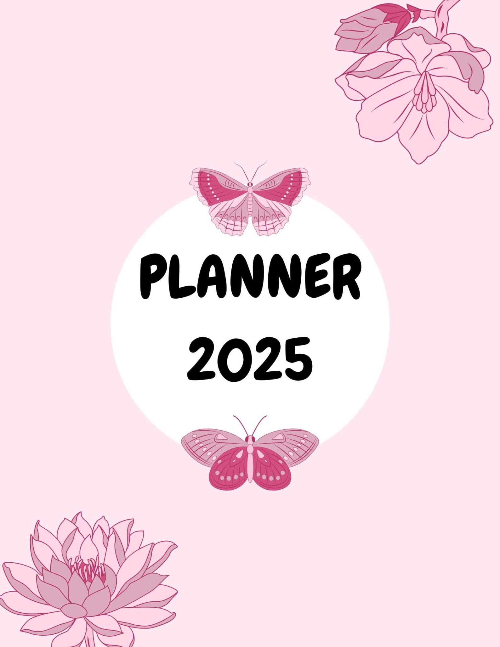 2025 Year Planner Yearly Planner, Monthly Planner Included. Colorful ...
