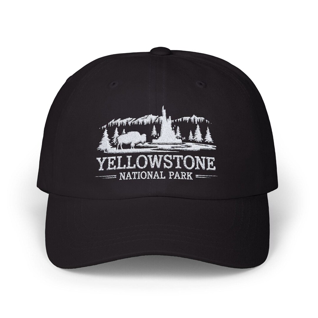 Yellowstone National Park Cap Embroidered, Classic Dad Hat for Outdoor ...