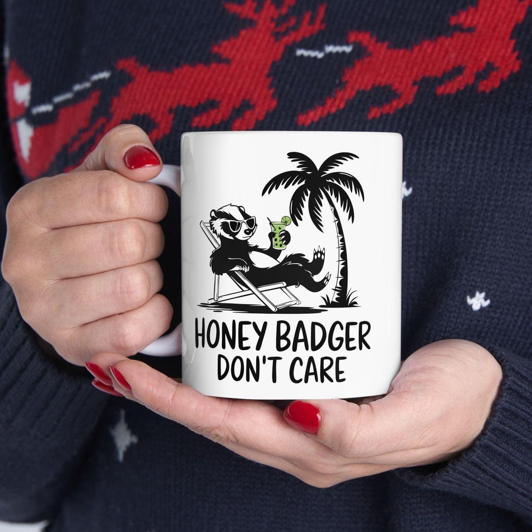 Honey Badger Mug, Funny Animal Lover Coffee Cup, Gift for Nature ...