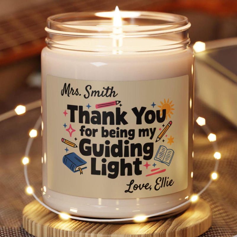 Teacher Candle - Etsy