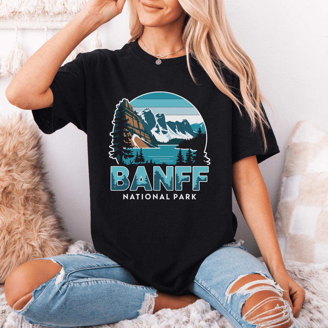 Banff National Park Shirt, Canadian Rockies Tee, Outdoor Adventure T ...