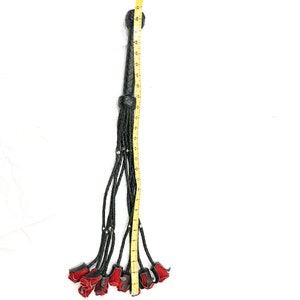 Leather Flogger Red Roses 9 Tails , Heavy Duty and Thuddy Whips ...