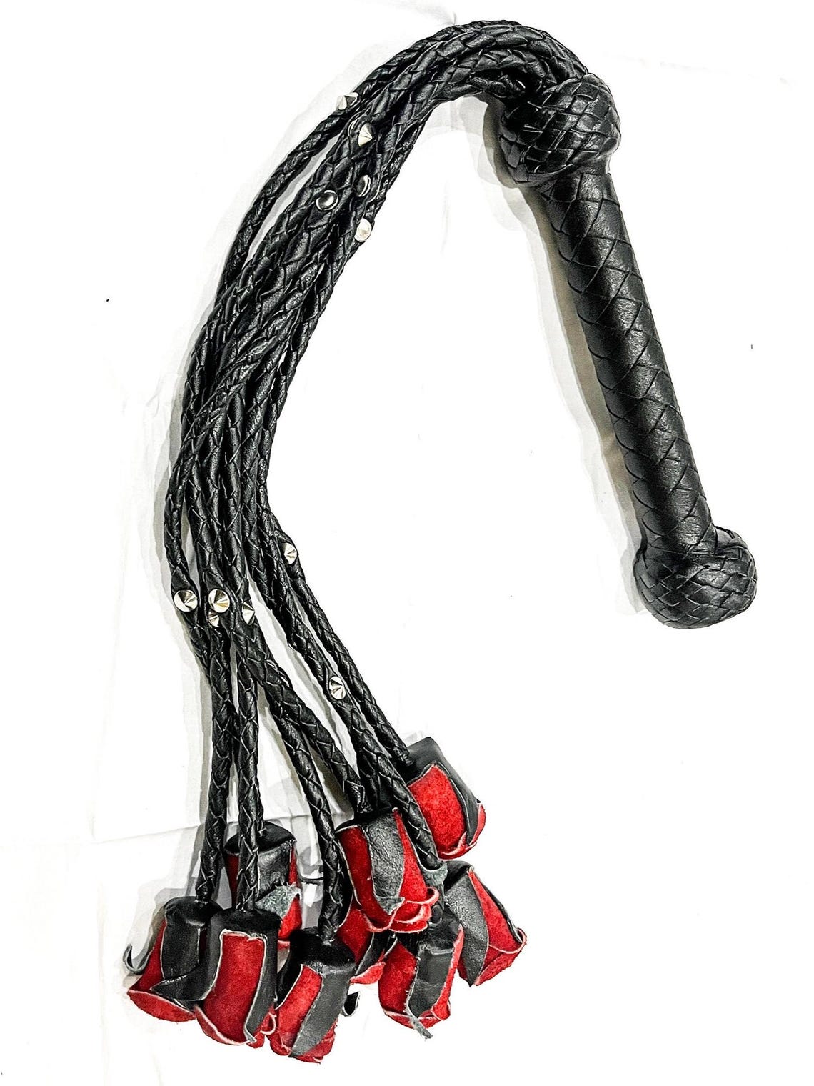 Leather Flogger Red Roses 9 Tails , Heavy Duty and Thuddy Whips ...