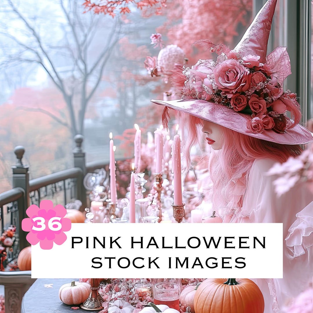 Pink Halloween Magic: A Feminine Halloween Image Collection, Pink ...