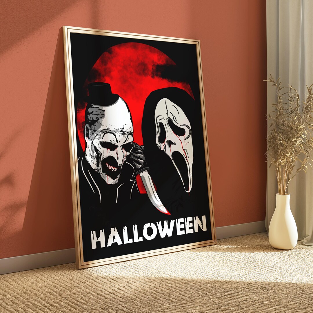 Terrifier, Horror, Scream Poster, Wall Decor, Serial Killer Movie ...