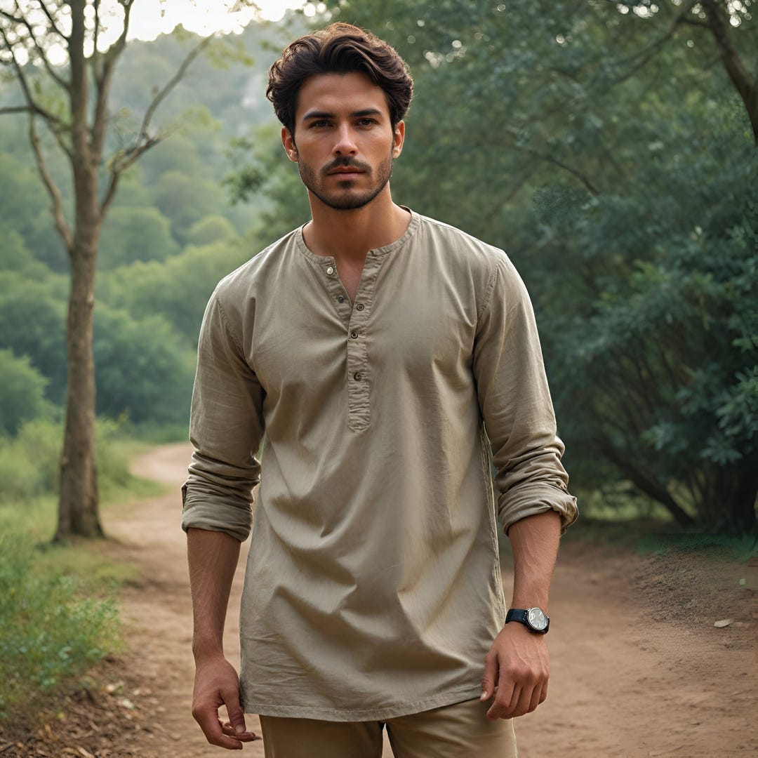 Classic Desert Sand Medieval Tunic | Viking Norse Pirate Shirt | Simple ...
