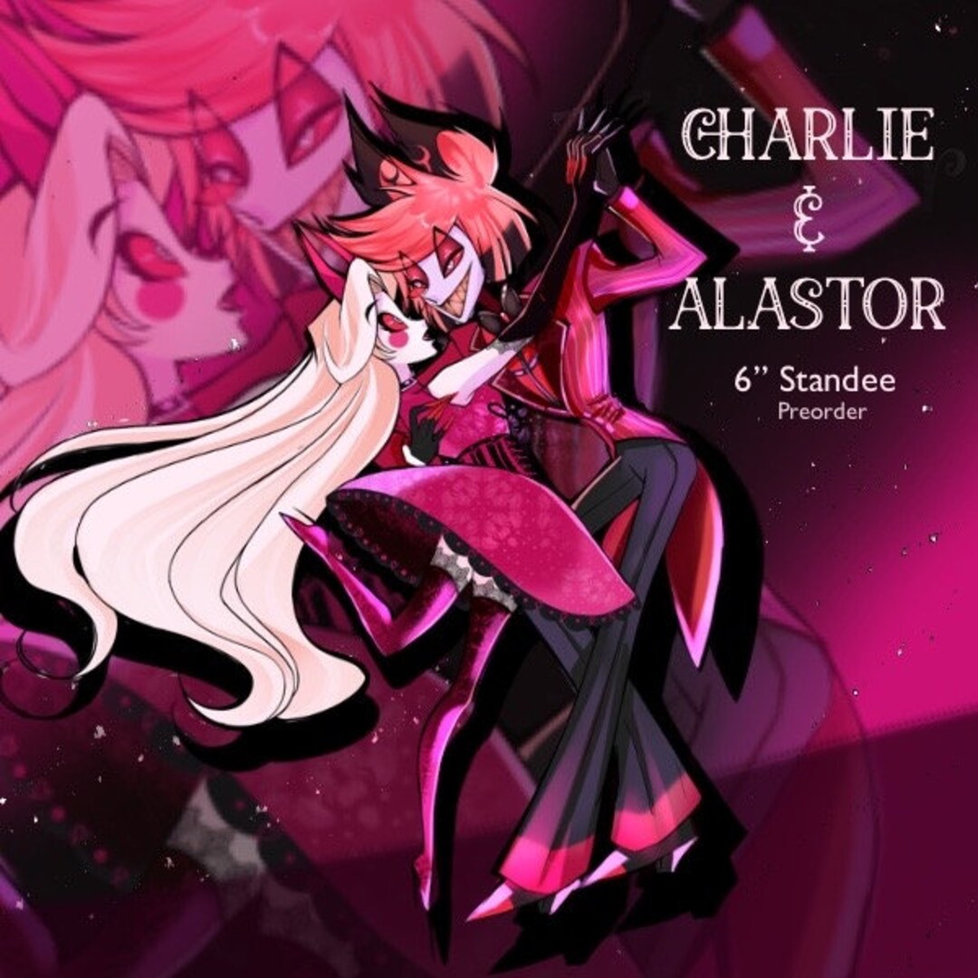 Hazbin Hotel Alastor and Charlie Standee - Etsy