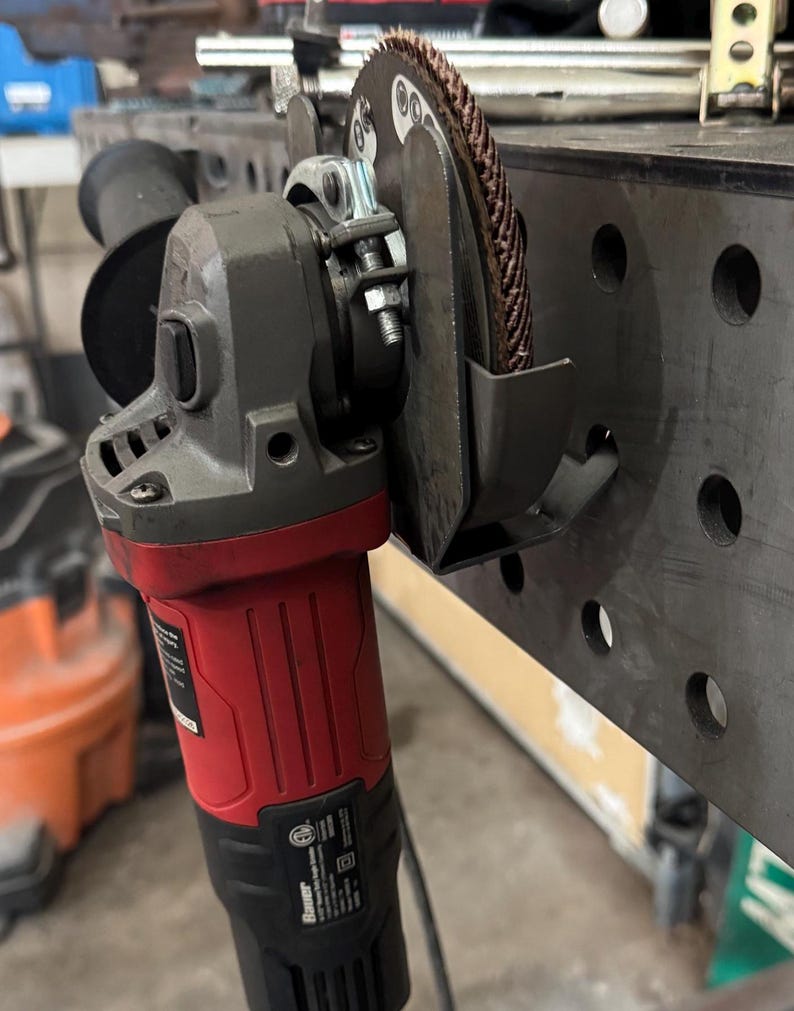 DXF File for 4.5" Angle Grinder Holder for Fab Table, DXF File to Cut ...