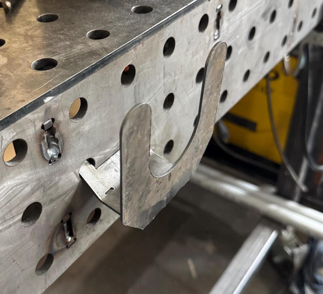 DXF File for 4.5" Angle Grinder Holder for Fab Table, DXF File to Cut ...