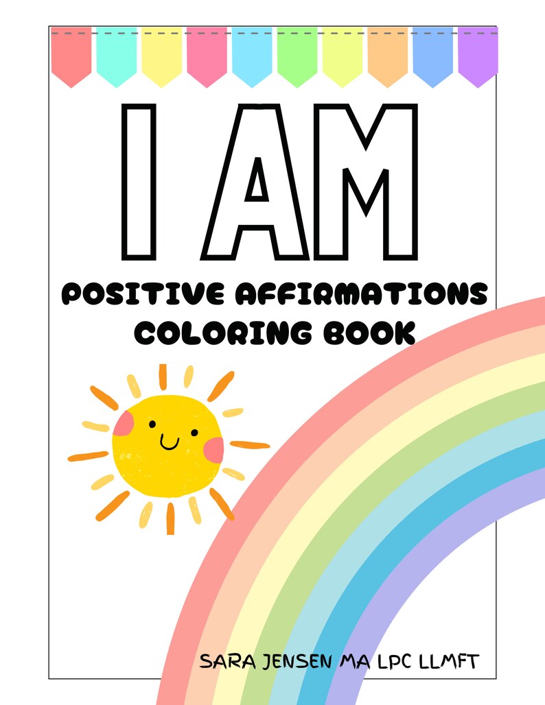 I AM Positive Affirmations Coloring Book - Etsy