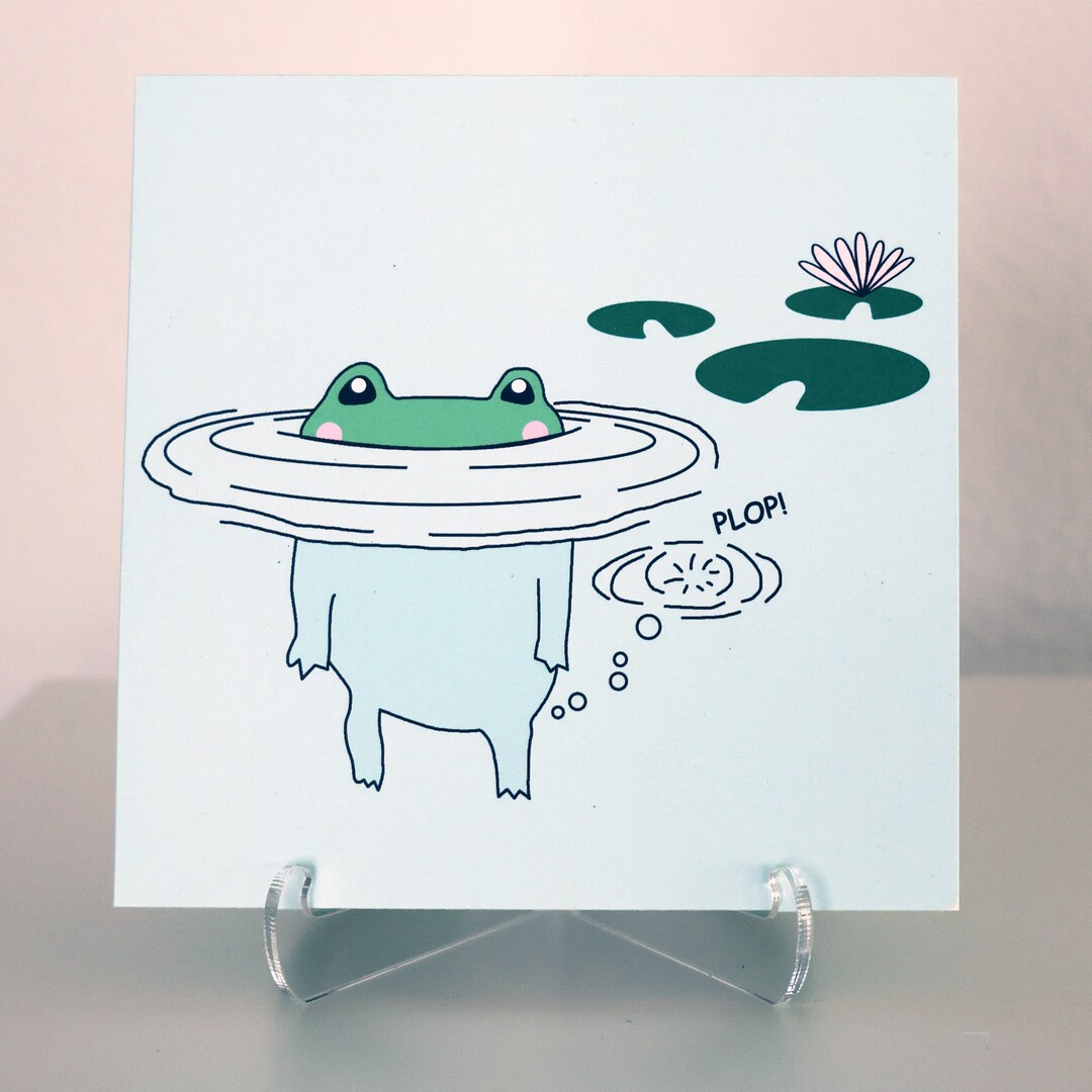 Farting Frog Mini Art Print – 5" X 5" Limited Edition - Etsy