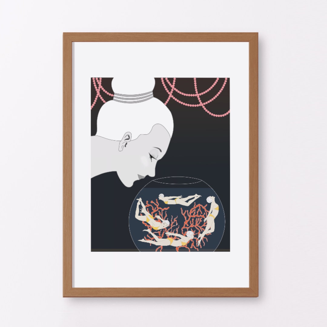 Swimmers in Fishbowl Art Print – 11" X 14" Limited Edition - Etsy UK