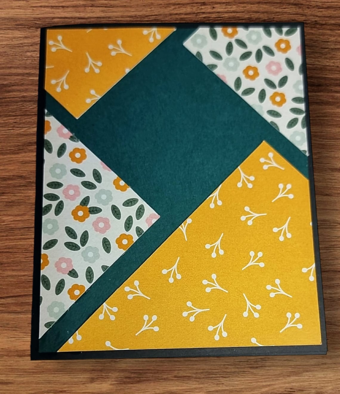 Fractured Card / Patchwork Quilt Card / Card for Cutting Machine/ SVG ...