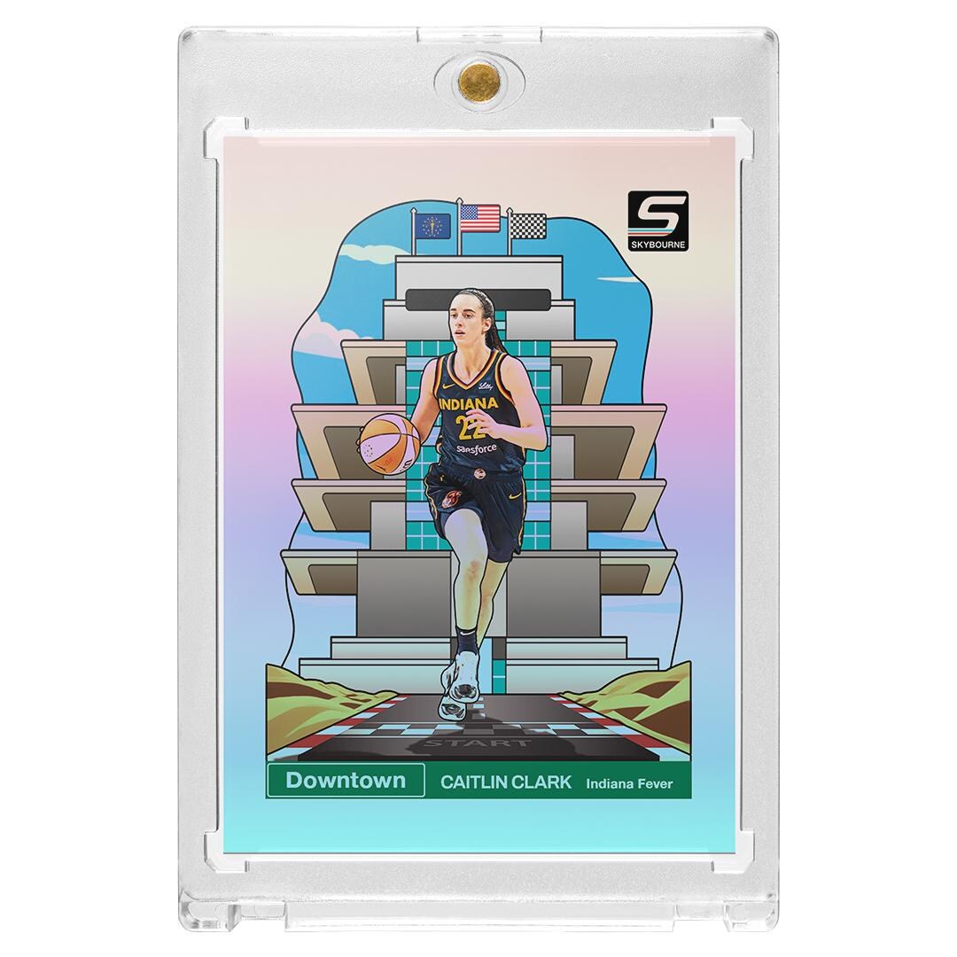 CUSTOM Caitlin Clark Indiana Fever Novelty Holographic Basketball Card ...