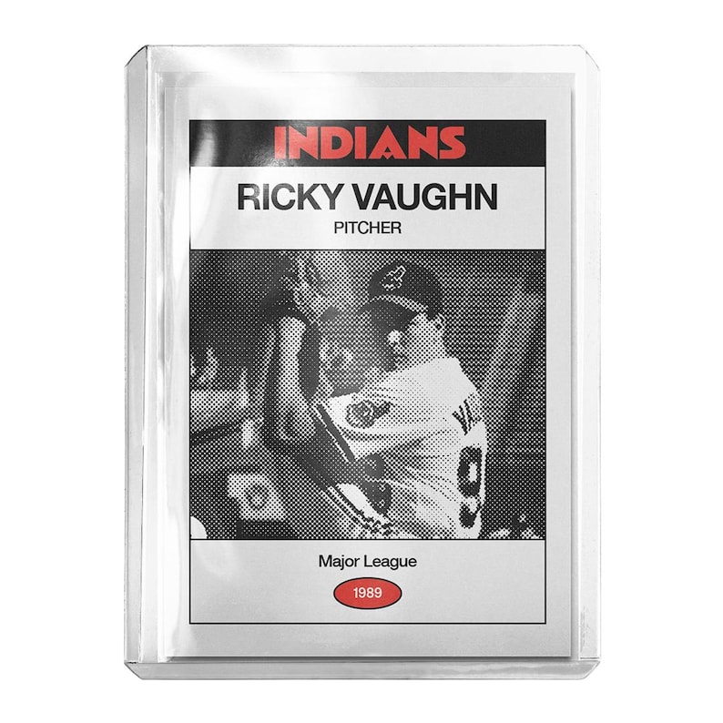 CUSTOM Ricky Vaughn Major League Charlie Sheen Novelty 1986 Baseball ...