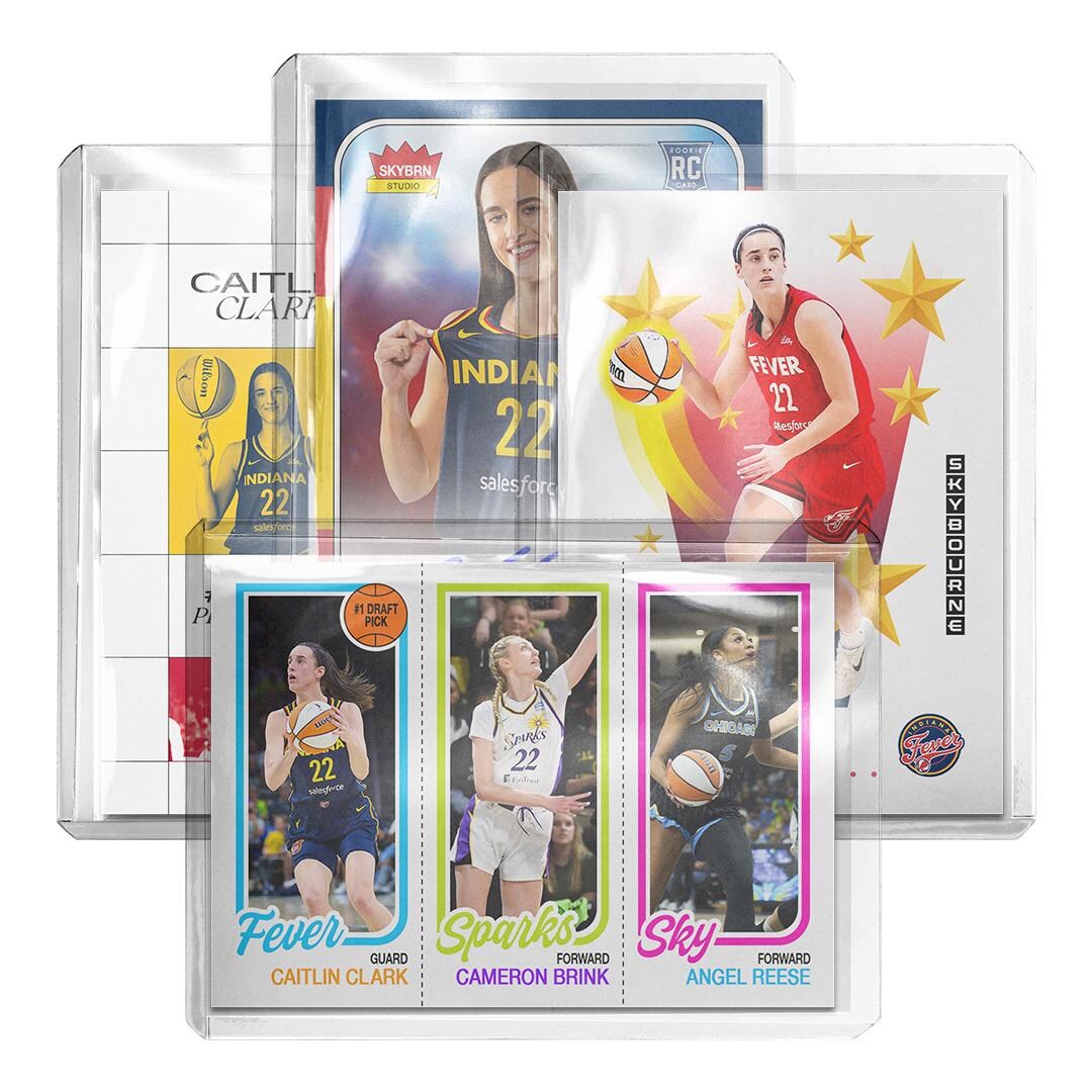 CUSTOM 4-pack Caitlin Clark Indiana Fever Novelty Basketball Cards Read ...