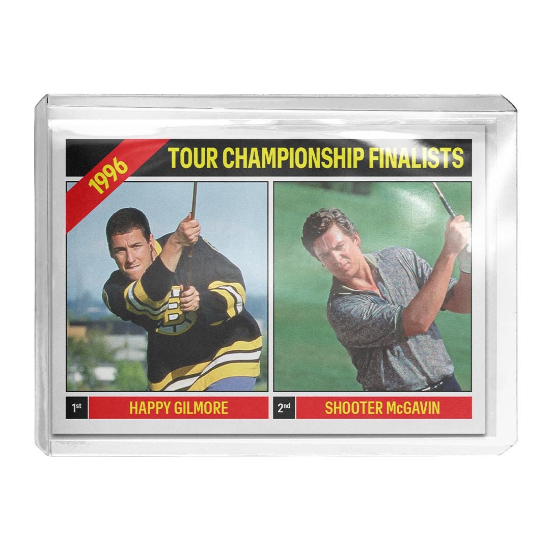 Custom Happy Gilmore X Adam Sandler X Shooter Mcgavin Retro 1966 Topps ...