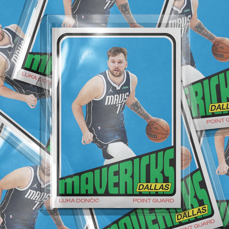 Luka Doncic 1972 Retro Custom Novelty Dallas Mavericks NBA Sports ...