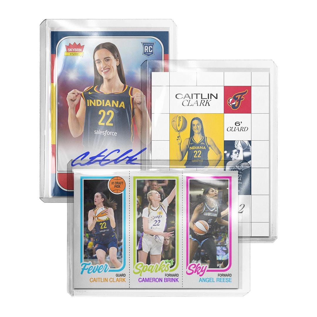 CUSTOM 3-pack Caitlin Clark Novelty Basketball Cards Read Description ...