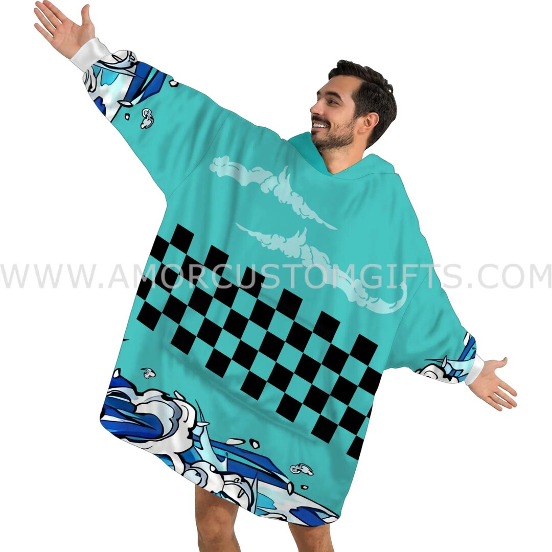 Personalized Tanjiro Demon Slayer Snug Oversized Wearable Hoodie ...