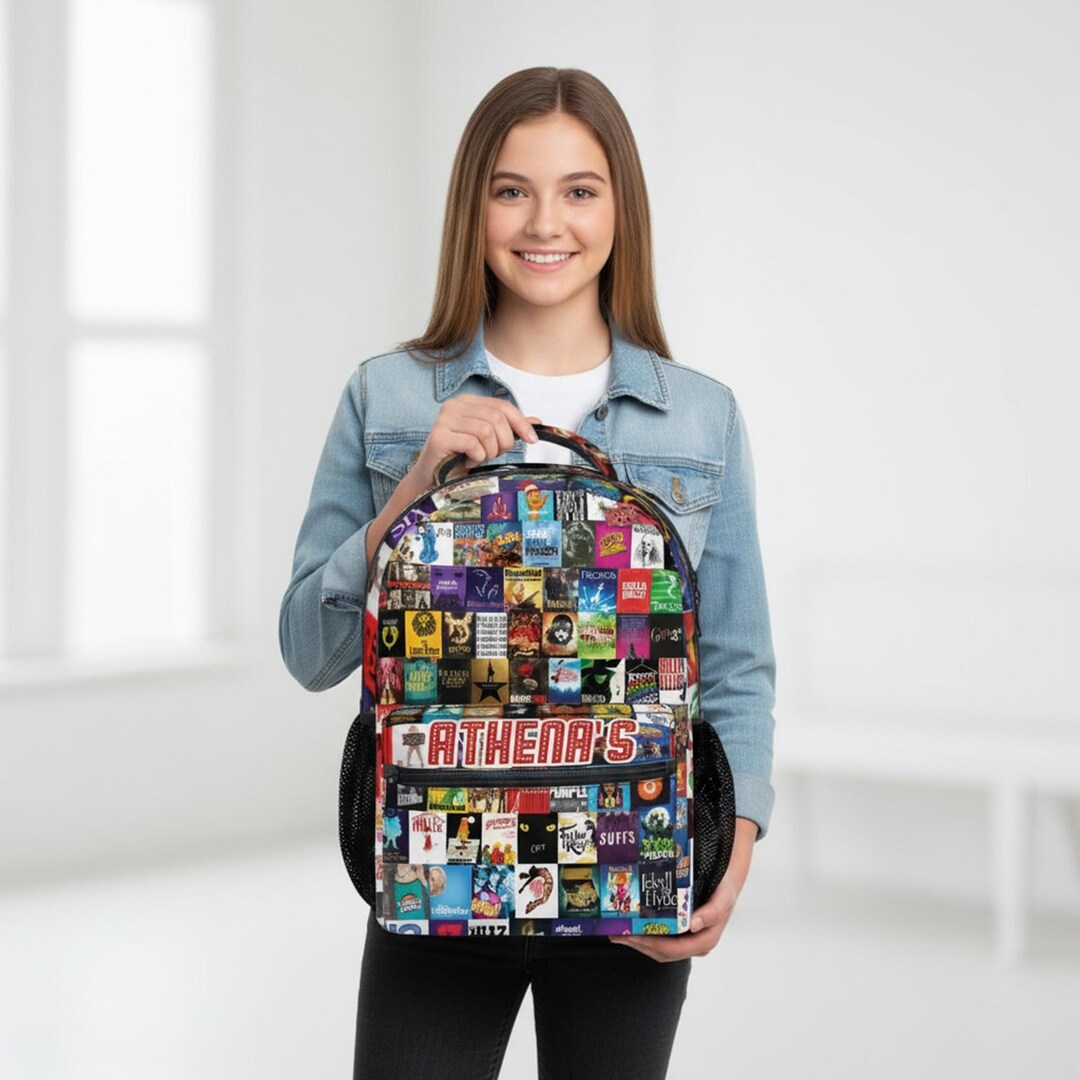 Personalized Broadway Musical Shows Backpack: Custom Name Theater Fan ...