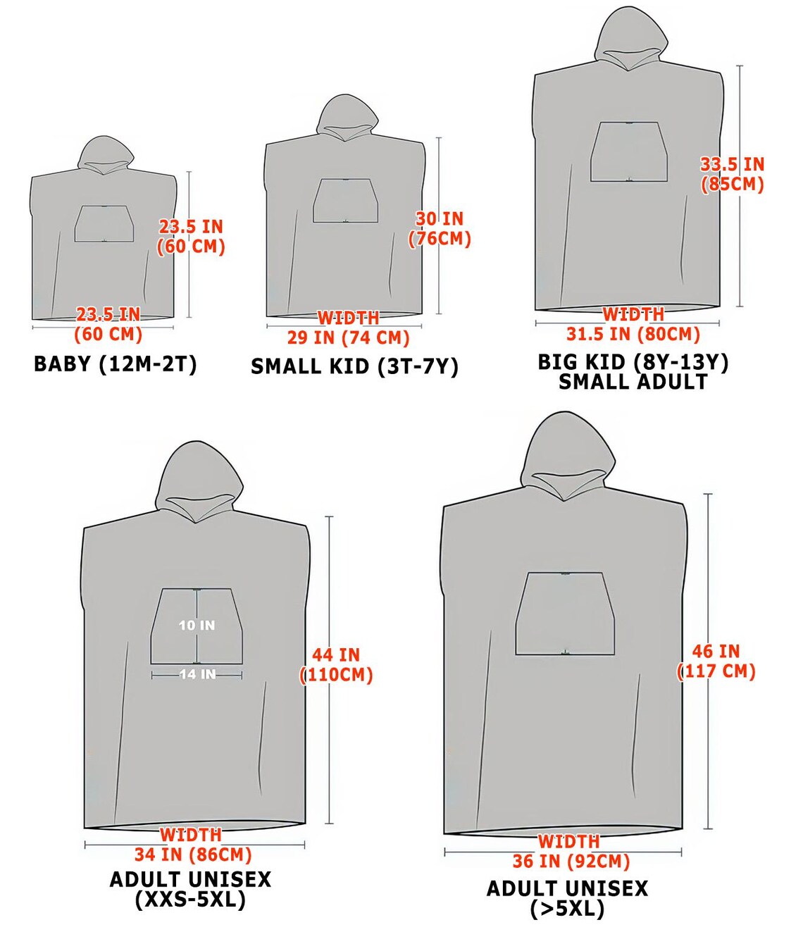 Personalized Hooded Poncho Towel, Custom Name Changing Cover for Kids ...