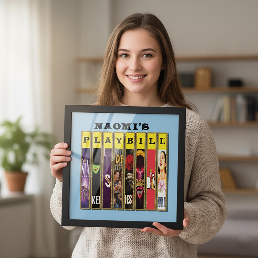 Broadway Wall Art: Personalized Playbill Prints - Framed or Canvas - Etsy