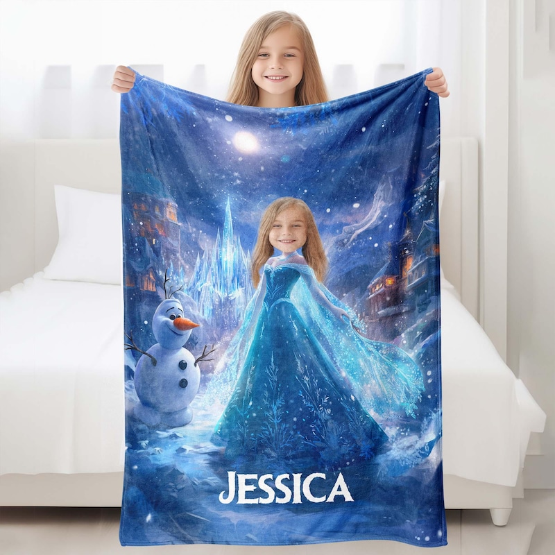 Frozen personalized picture blankets - Etsy.de