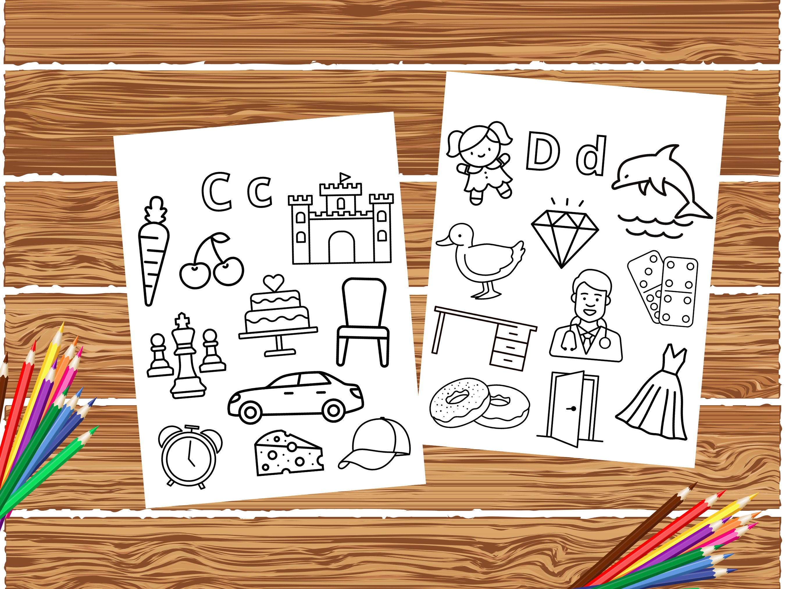 26 Printable Alphabet Coloring Pages Worksheets for Kids, A to Z ...