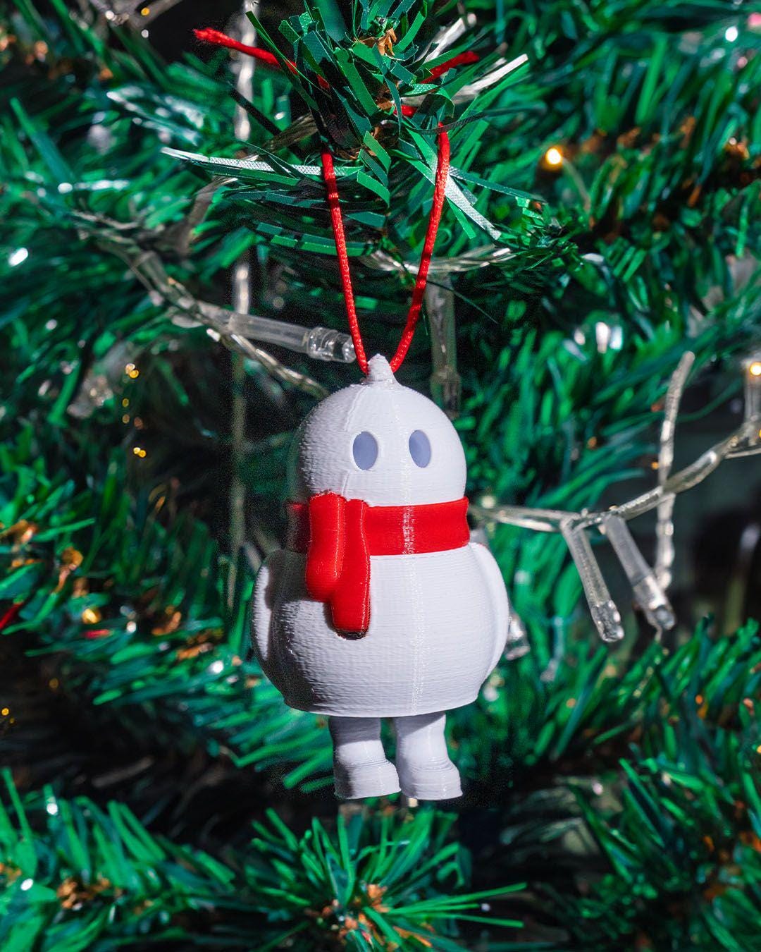 3D Printed Articulating Snowman Christmas Tree Ornament! - Etsy