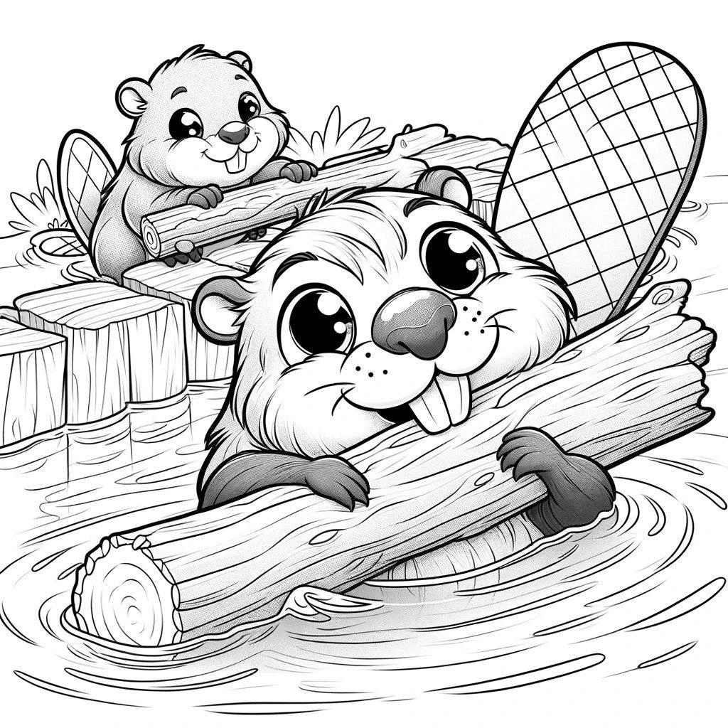 Cute Critters Digital Coloring Book 35 Images - Etsy