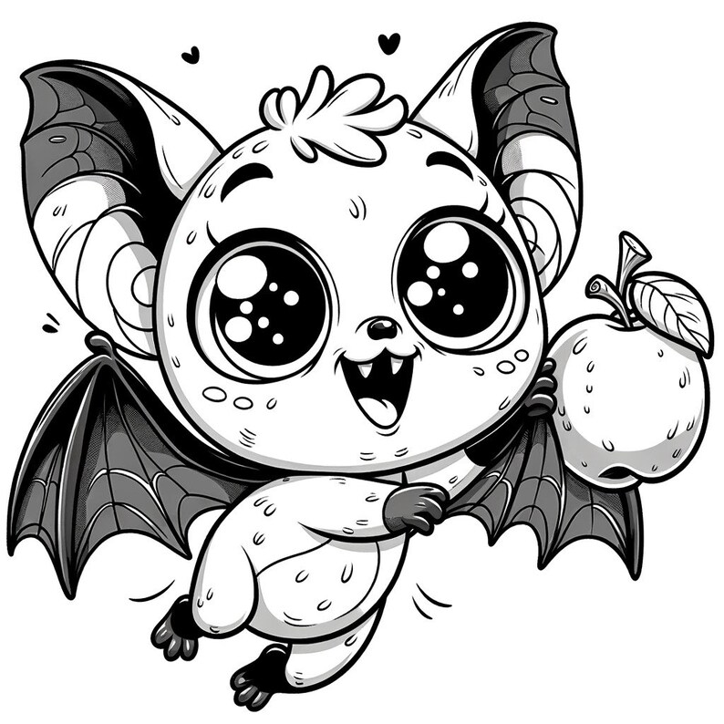 Cute Critters Digital Coloring Book 35 Images - Etsy