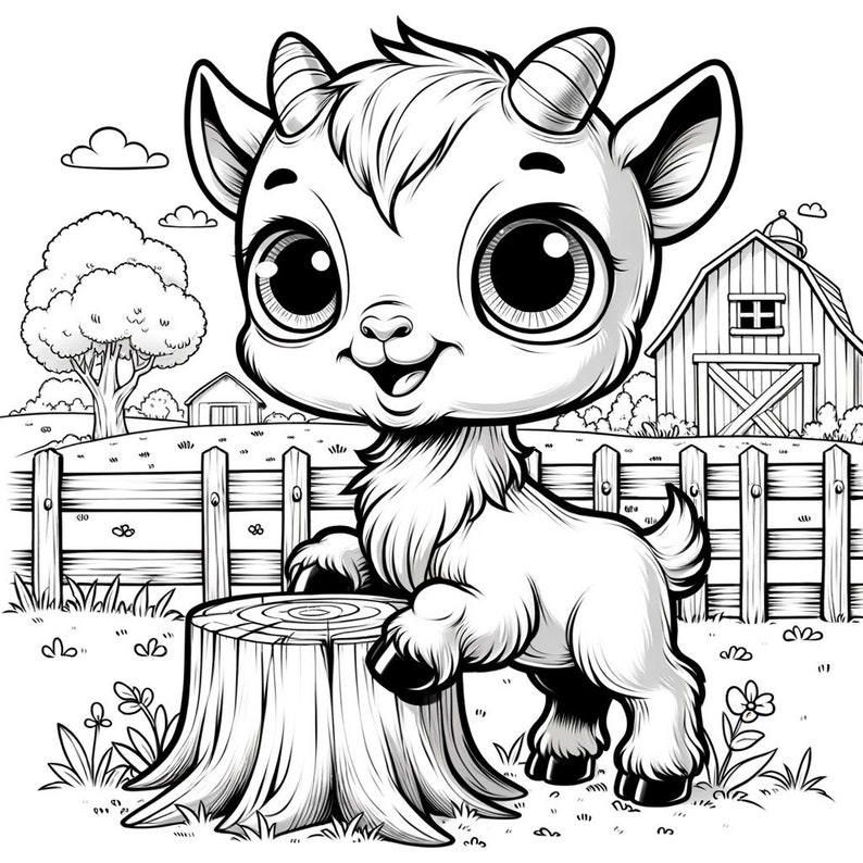 Cute Critters Digital Coloring Book 35 Images - Etsy