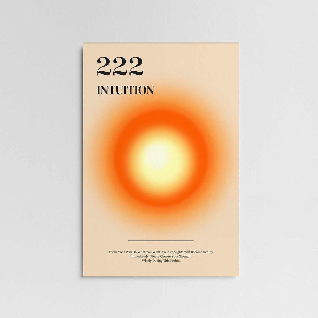 Angel Halo 2 Intuition Number Poster, Wall Art Decor, Print Wall Art ...
