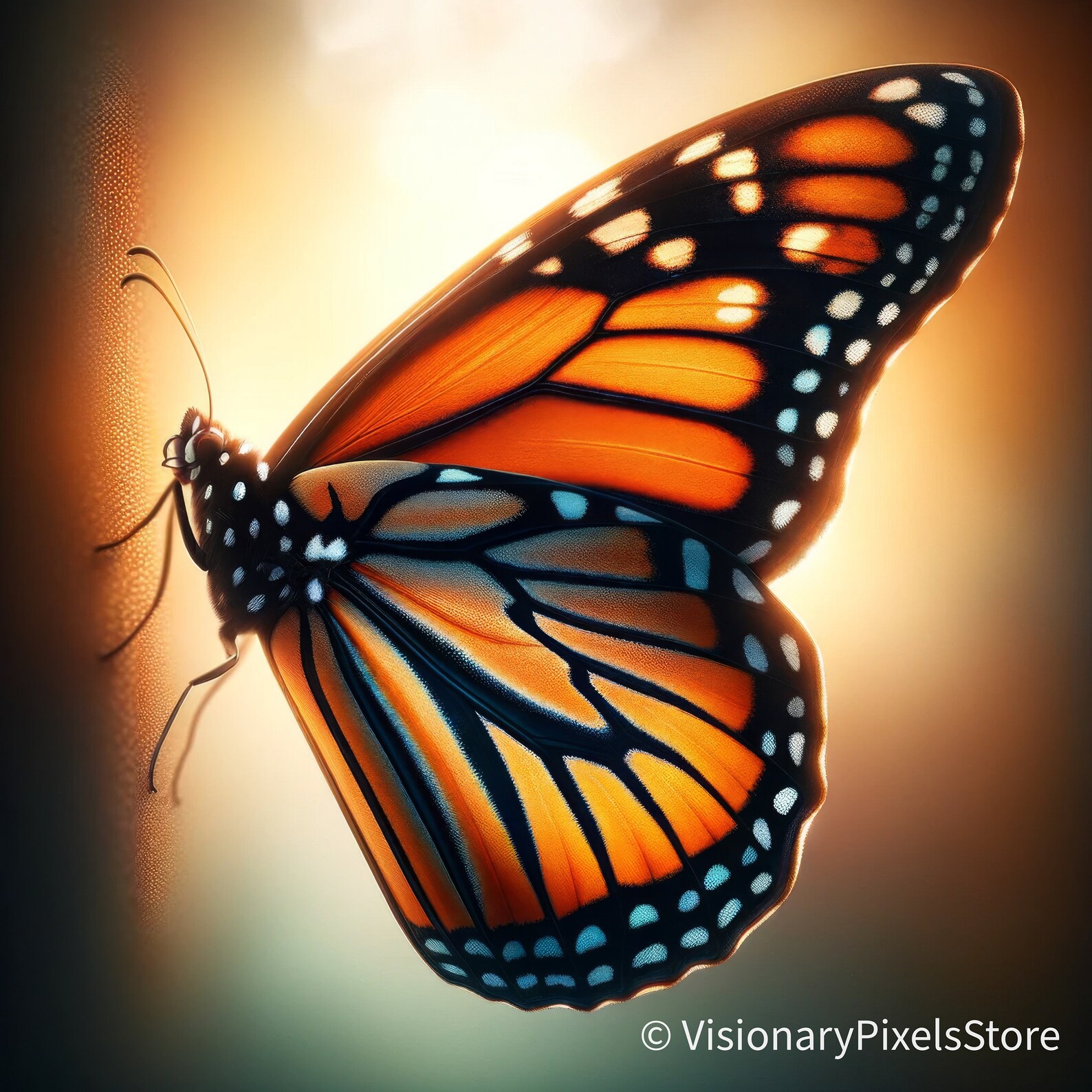 AI Monarch Butterfly - Digital Art, Wall Decor - Etsy Canada