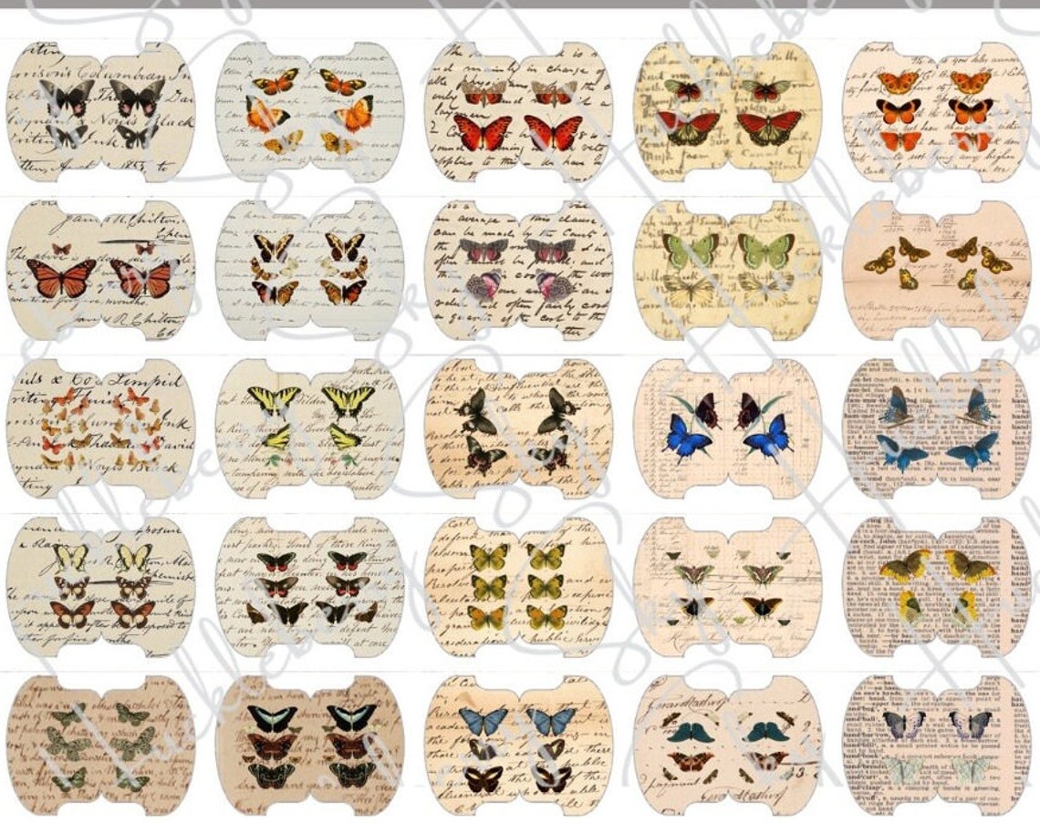 Butterfly Tabs. Round, Whale Tale Style Tabs, Butterfly Tabs With ...