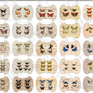 Butterfly Tabs. Round, Whale Tale Style Tabs, Butterfly Tabs With ...